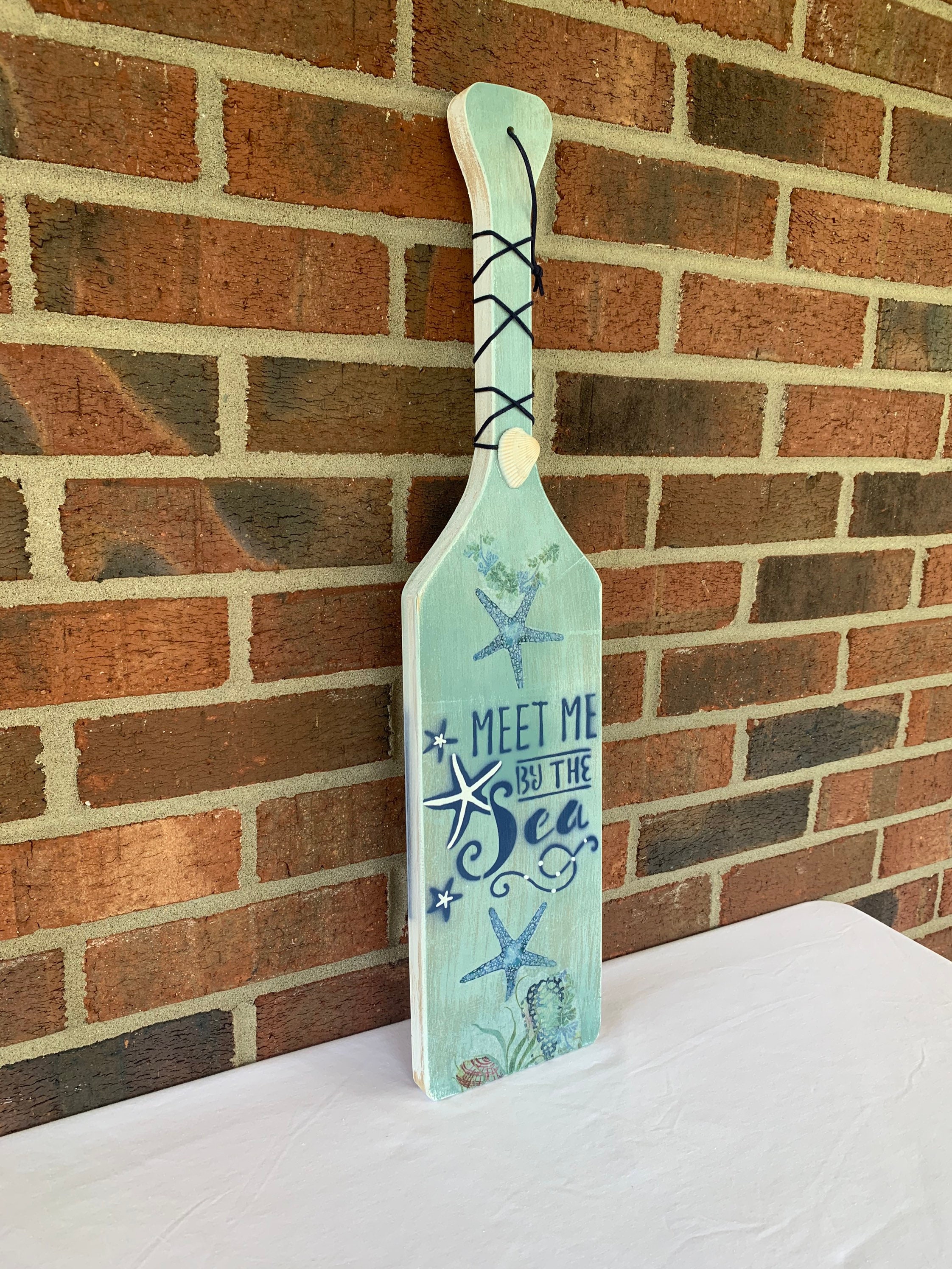 Decoupaged Beach Paddle Board Beach House Decor Coastal Wall - Etsy
