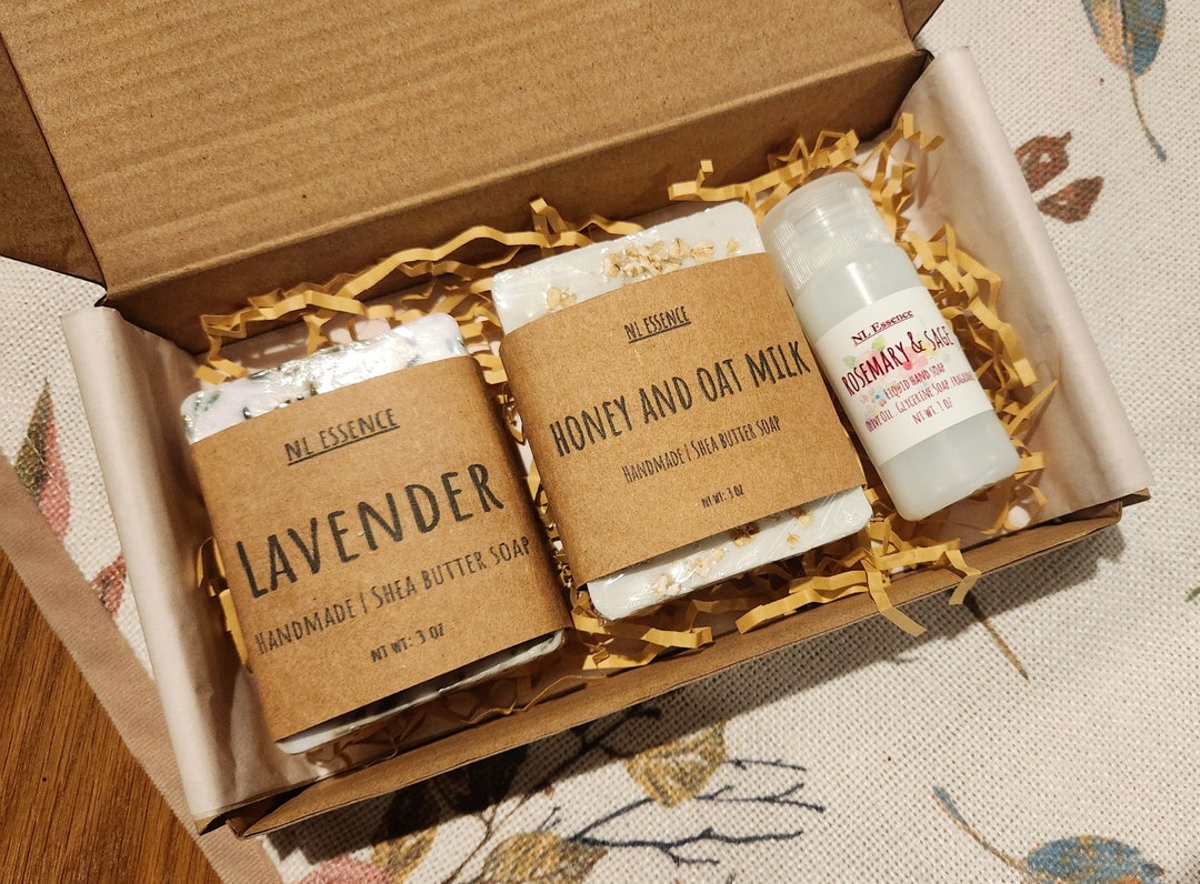 Self-care Gift Set/ Bath Set Gift Box/ Organic Spa Gift/hand-made Soap ...