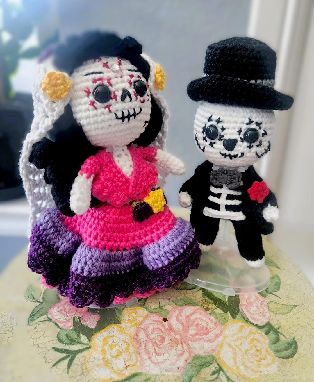 La Catrina Day of the Dead Crochet Dolls/ Halloween Doll/ Traditional ...