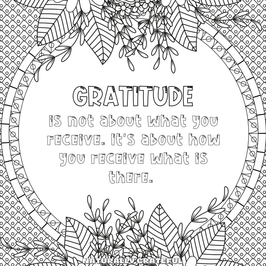 Mandala Meditation Coloring Pages Gratitude & Kindness Download and ...