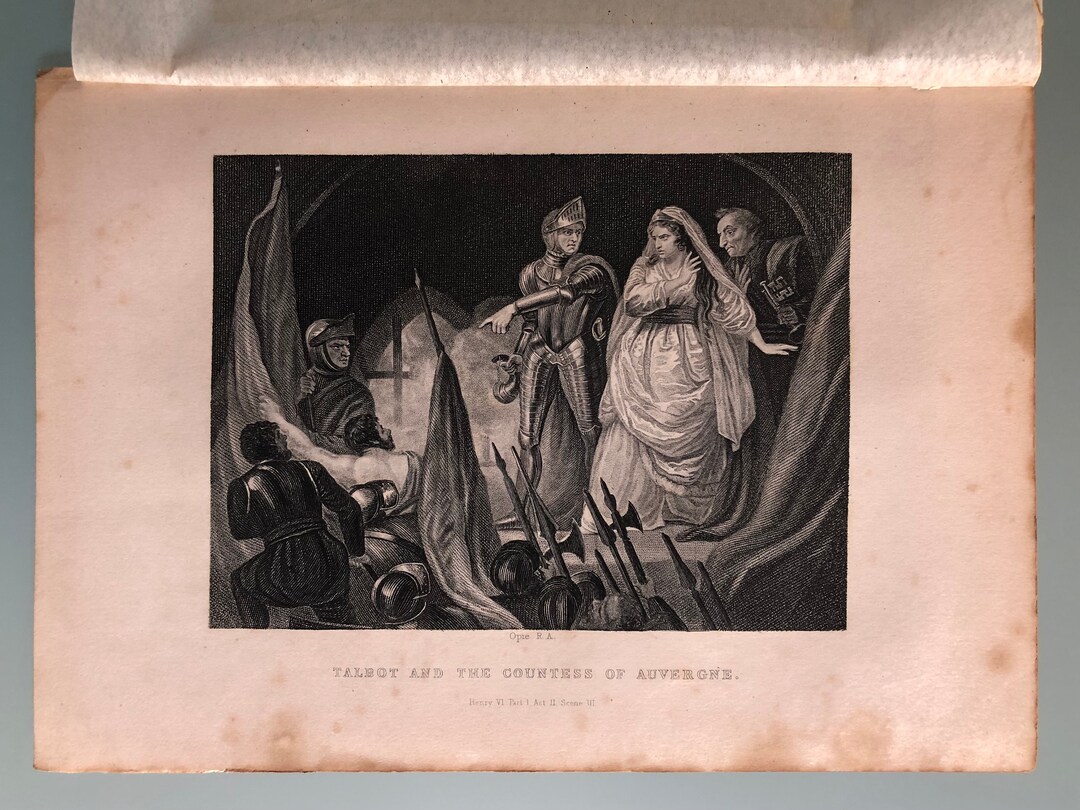 TALBOT and the COUNTESS of AUVERGNE - Original From “the Complete Works ...
