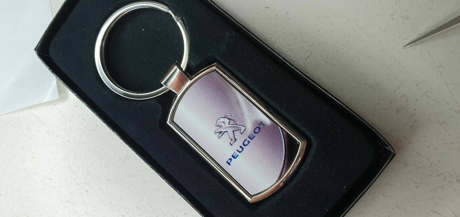 Peugeot keyring Gift Birthday Chrome metal keyring With free | Etsy