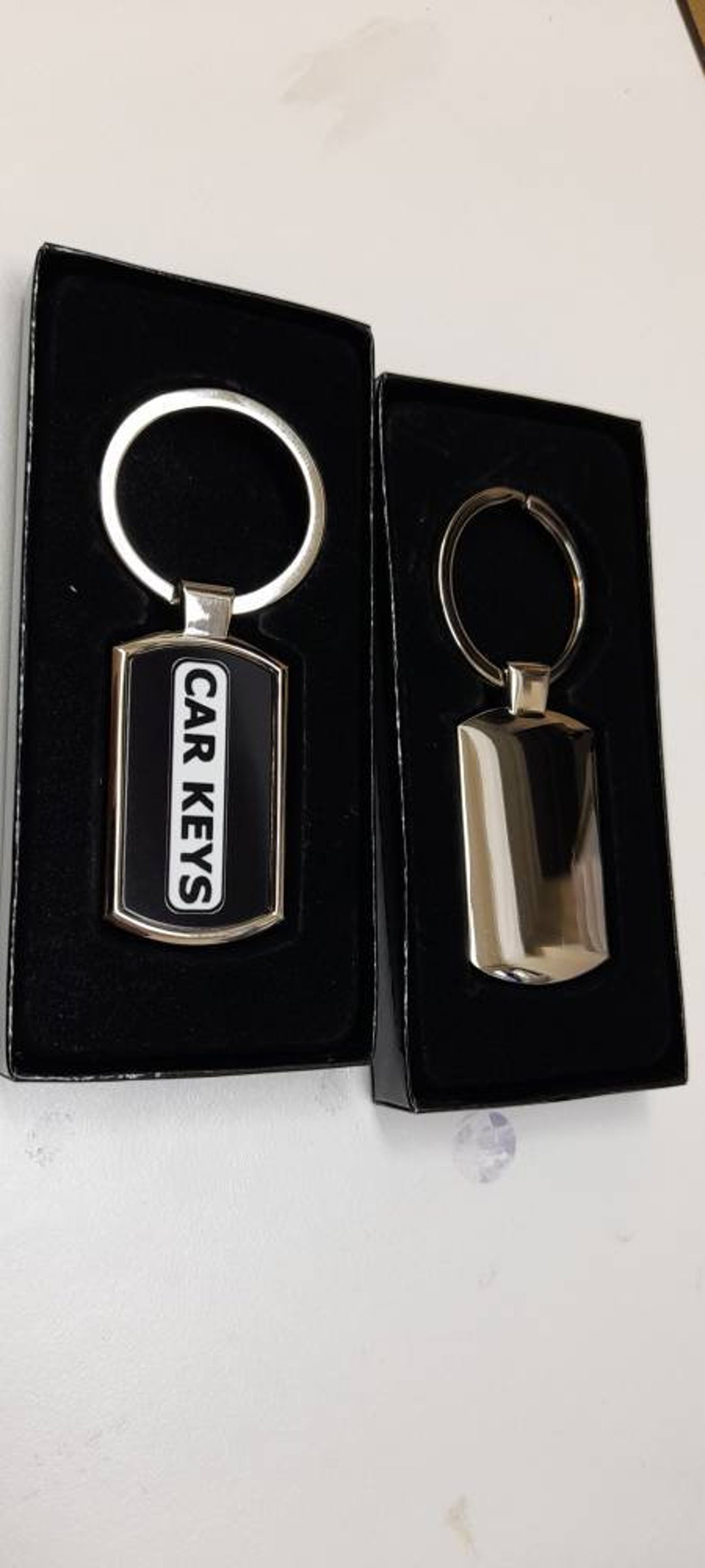 Car Keys Keyring Gift, Birthday, Chrome Metal Keying With Free Gift Box ...