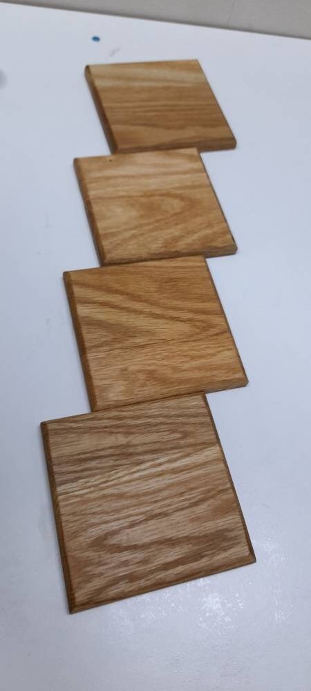 Solid Oak Wood Coasters Gift Coasters Table Protector - Etsy UK