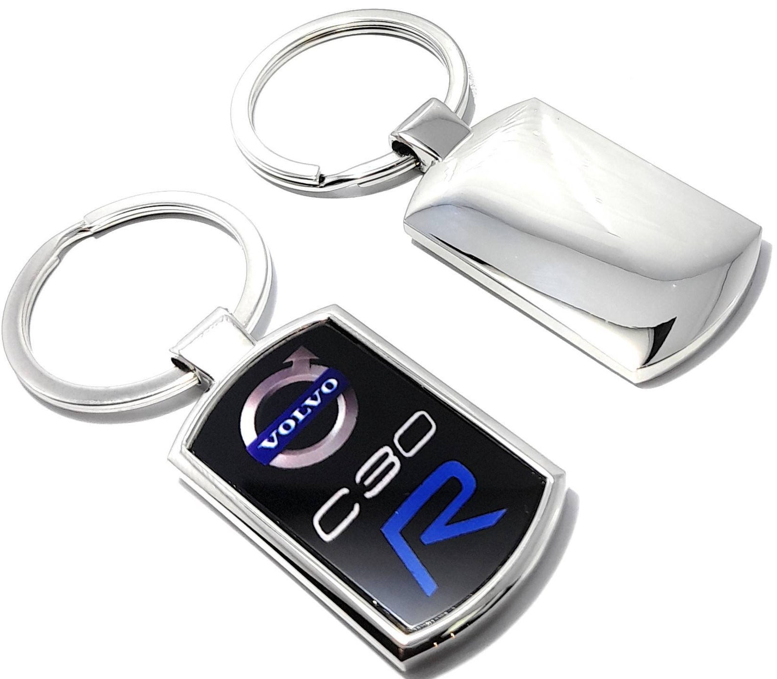 Volvo C30 Keyring Gift Birthday Chrome Metal Keying With - Etsy UK