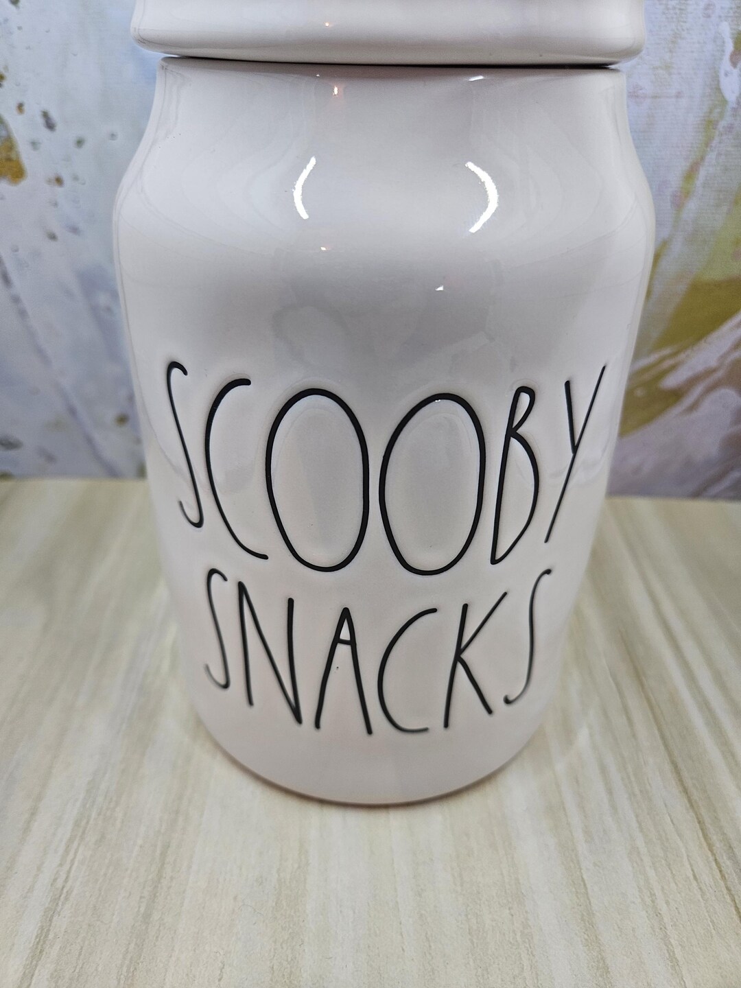 Rae Dunn White Ceramic Lidded Canister, Scooby Snacks - BRAND NEW! - Etsy