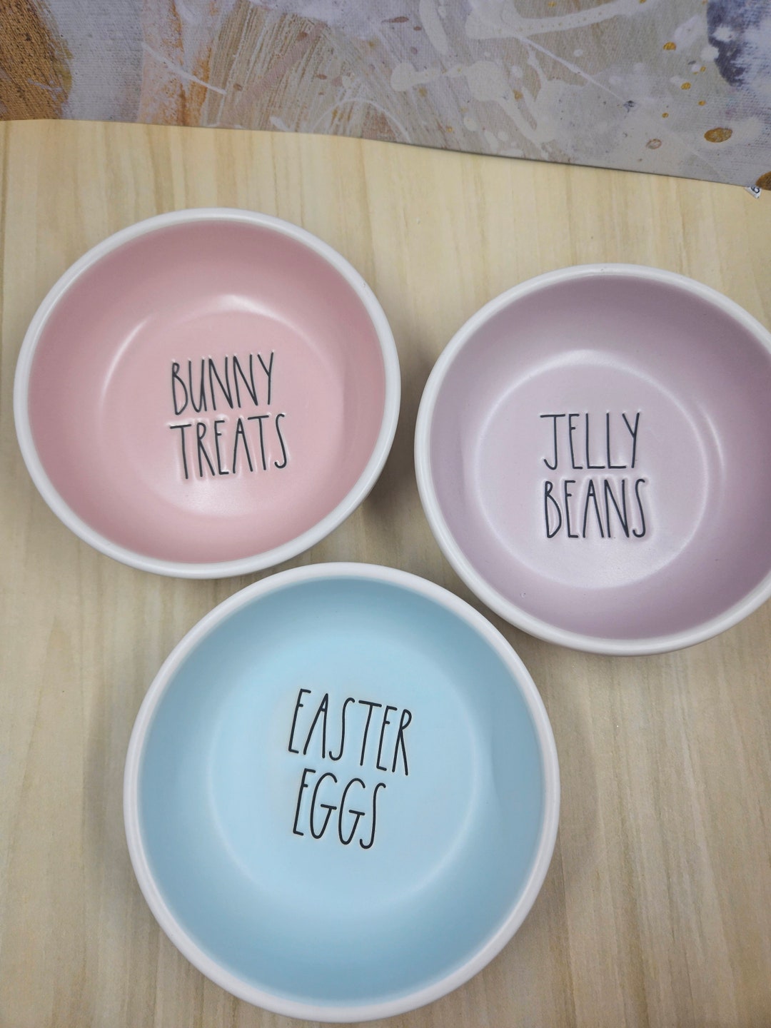 Rae Dunn Easter Bowls jelly Beans, Bunny Treats, Easter Eggs, BRAND NEW ...