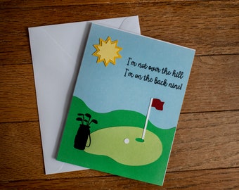 Over the Hill Birthday Card - Etsy