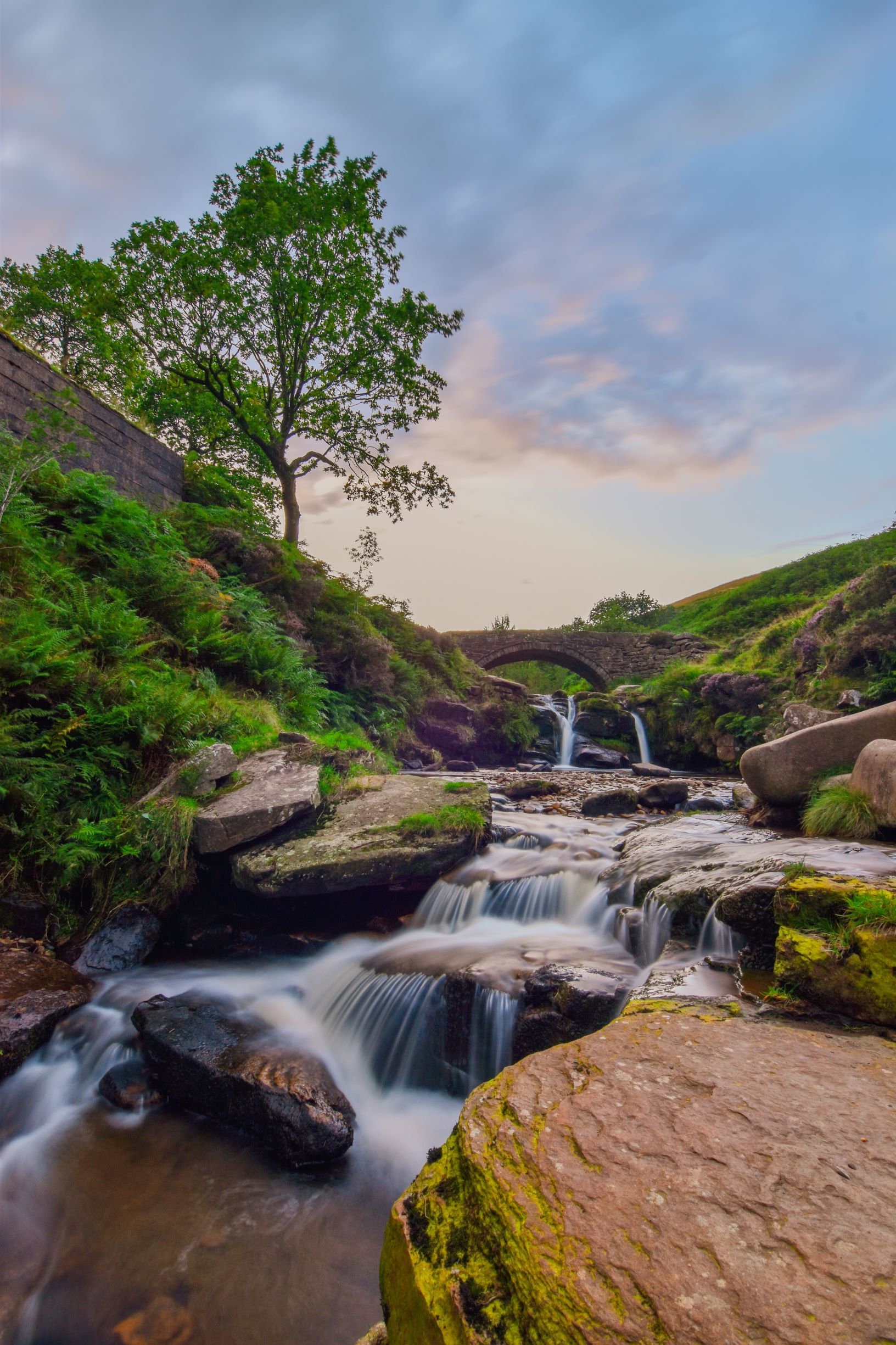 Three Shire Head, Parque Nacional Peak District Impresión fotográfica ...