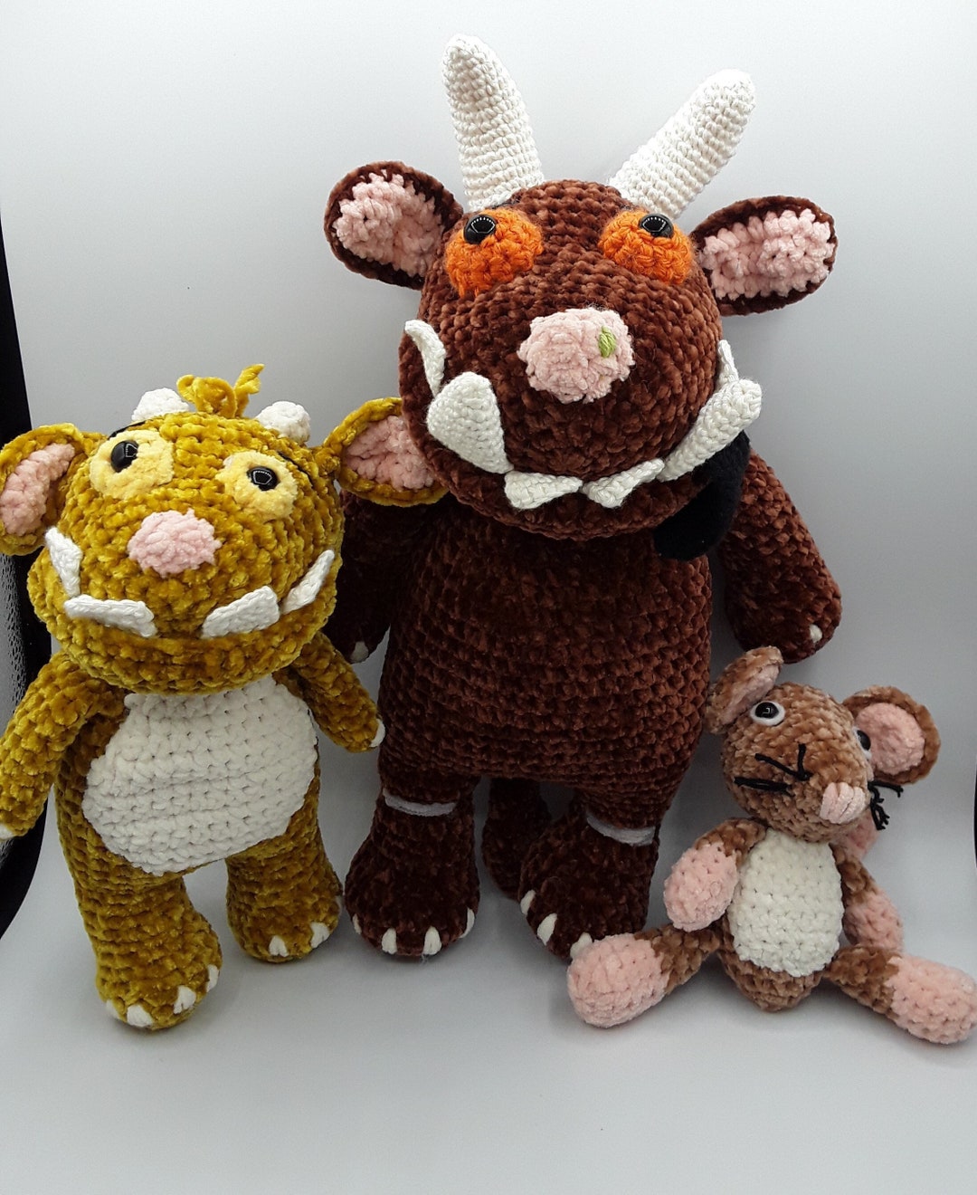 Gruffalo, Gruffalo's Child, Mouse, Owl, Fox, Snake, Crochet Gruffalo ...