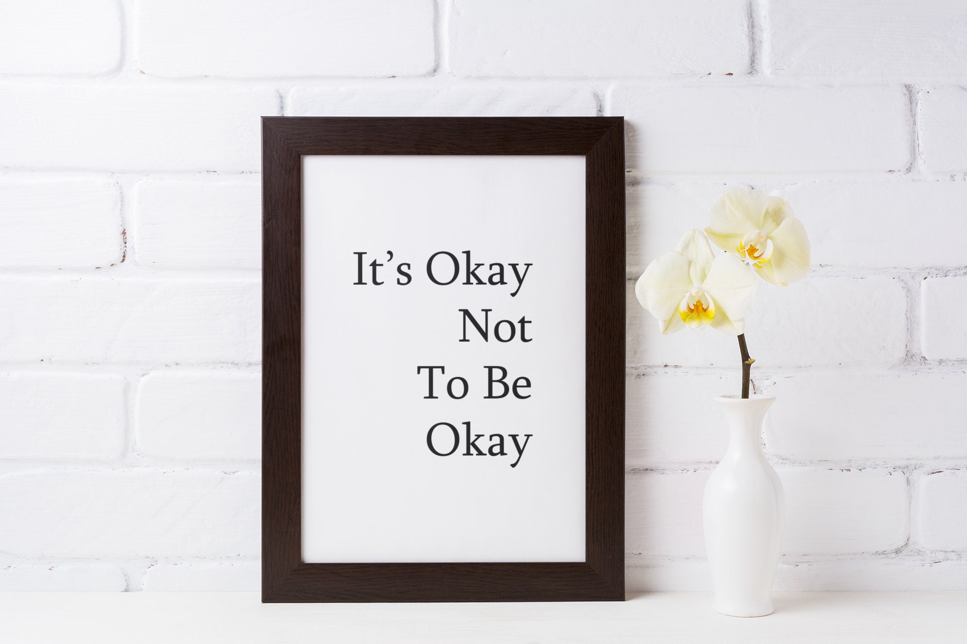Mental Health Quote Print: It's Okay Not to Be Okay (digital Download ...