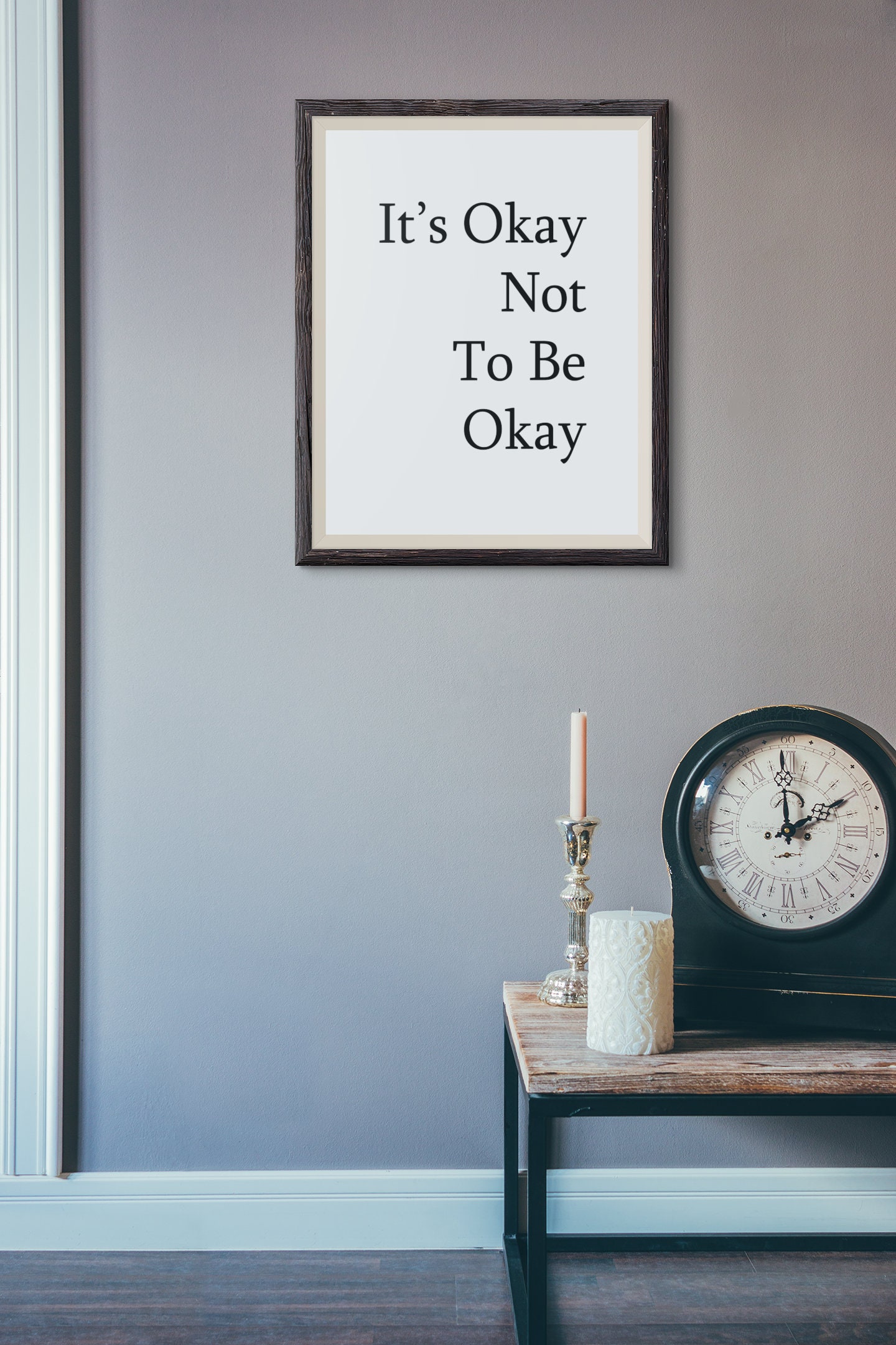 Mental Health Quote Print: It's Okay Not to Be Okay (digital Download ...