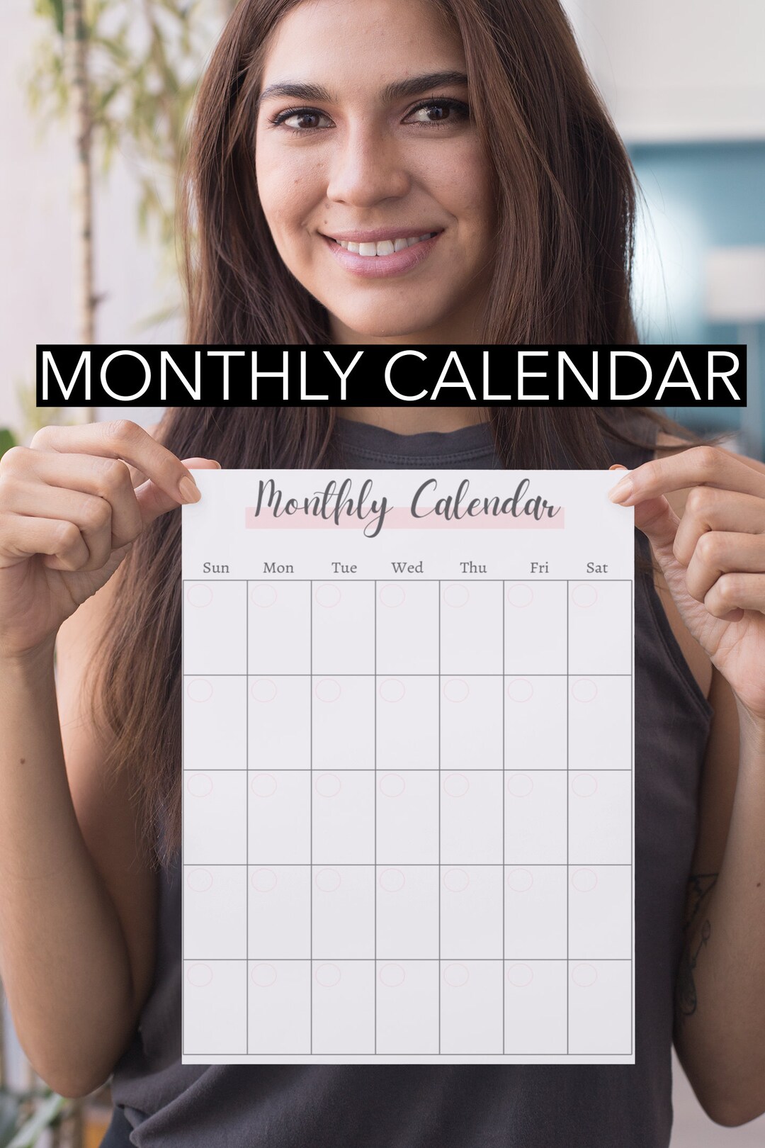 Monthly Calendar | Journal Page | Diary Page | Instant Download | PDF ...