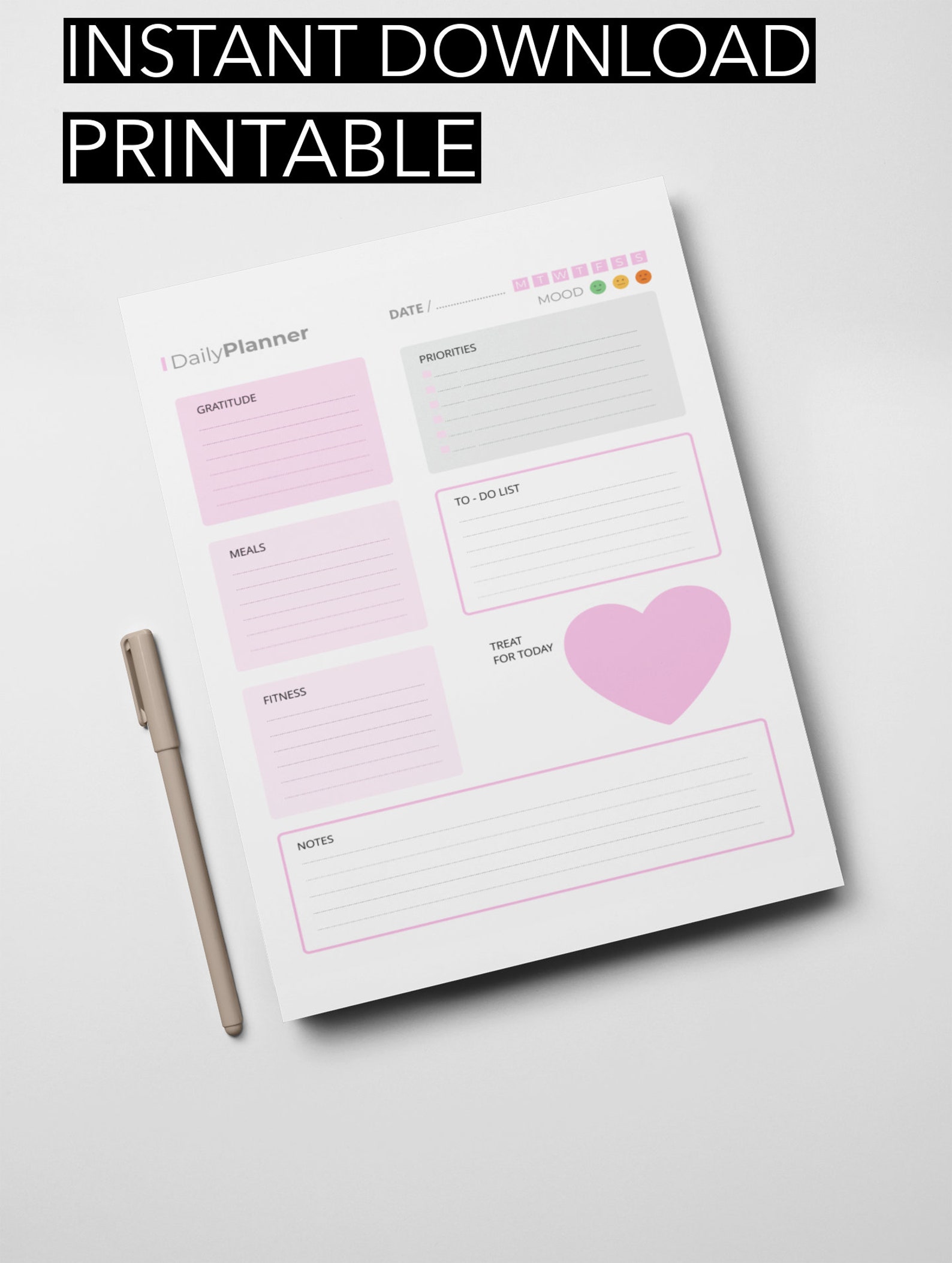 2022 Day Planner | Instant Download | PDF | Digital Planner ...