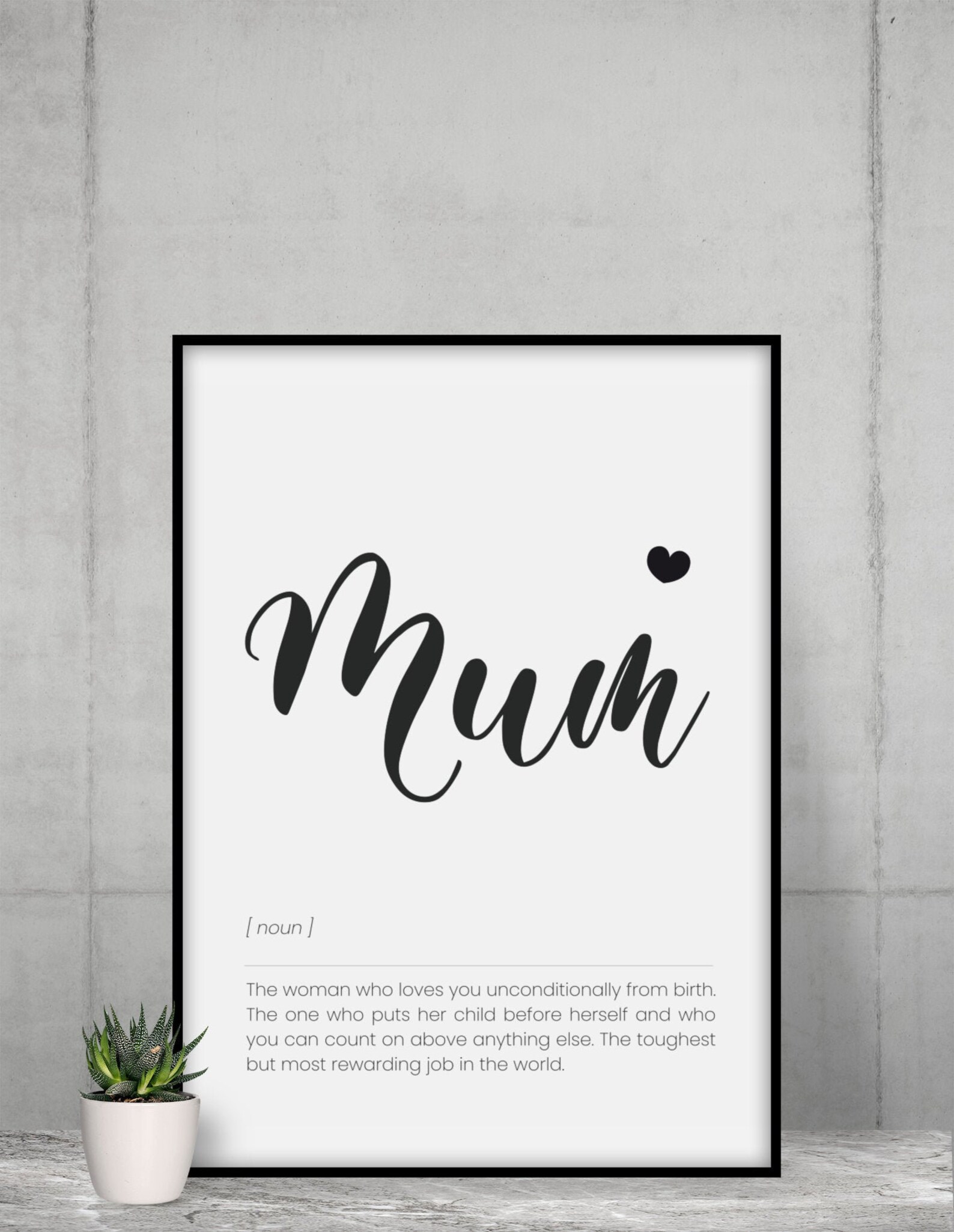Mum Definition, Mum Print, Mothers Day Gift, Gifts for Mum, Mum Quotes ...