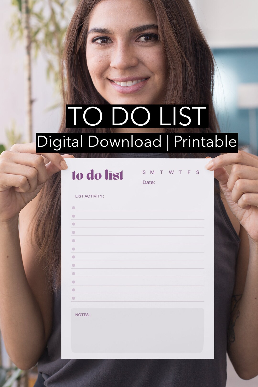 Minimalist to Do List Printable: Task Planner (digital Download) - Etsy