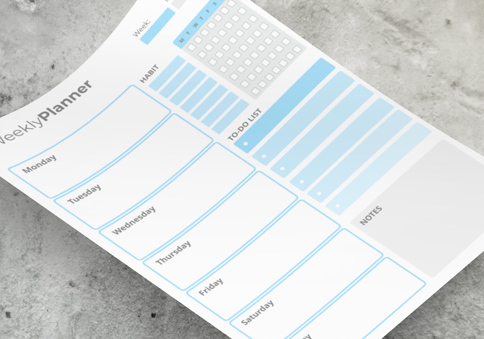 Weekly Hourly Planner Printable, Weekly Schedule Printable, Daily ...