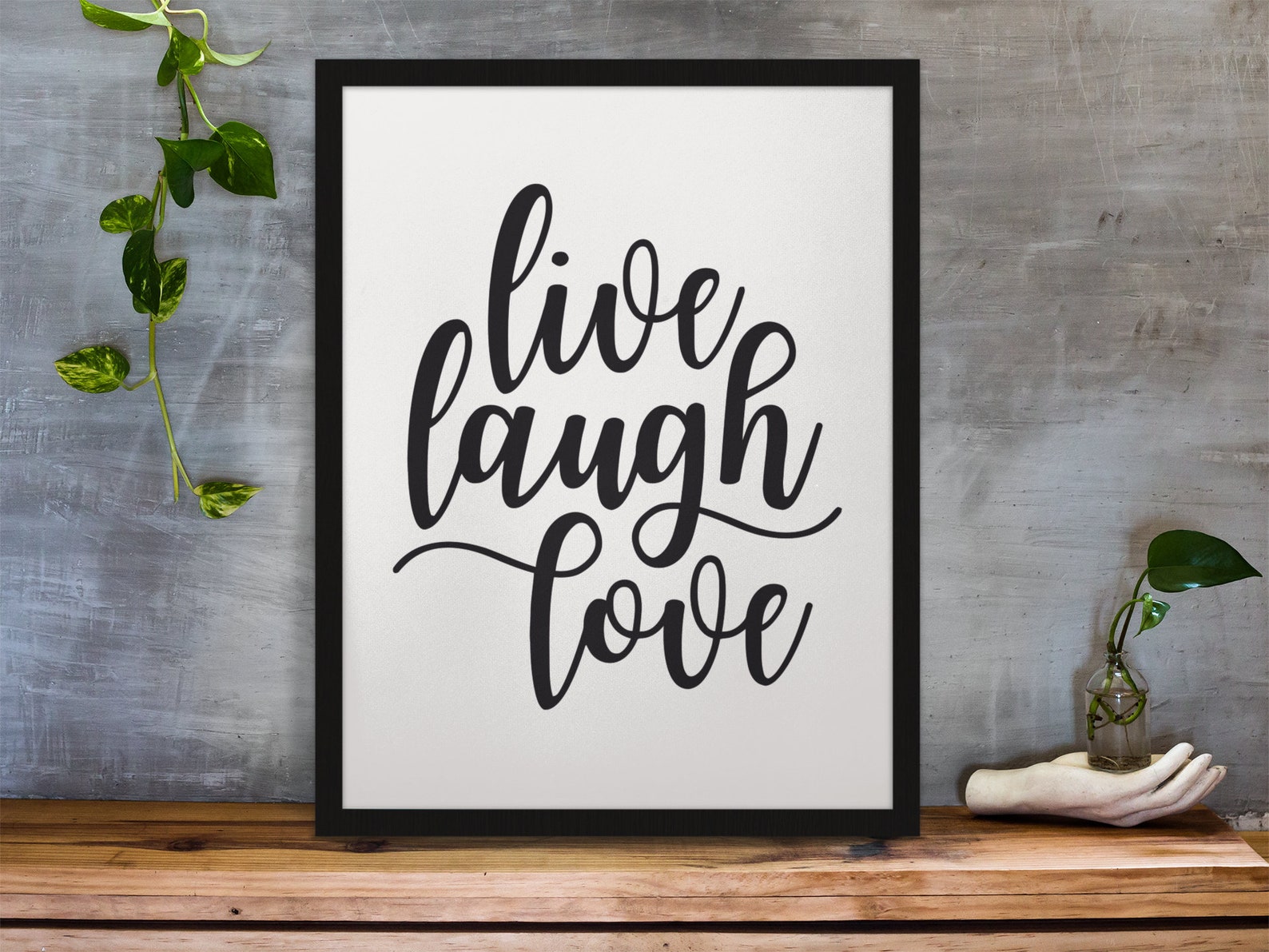 Live laugh love Printable wall art Bedroom wall art | Etsy