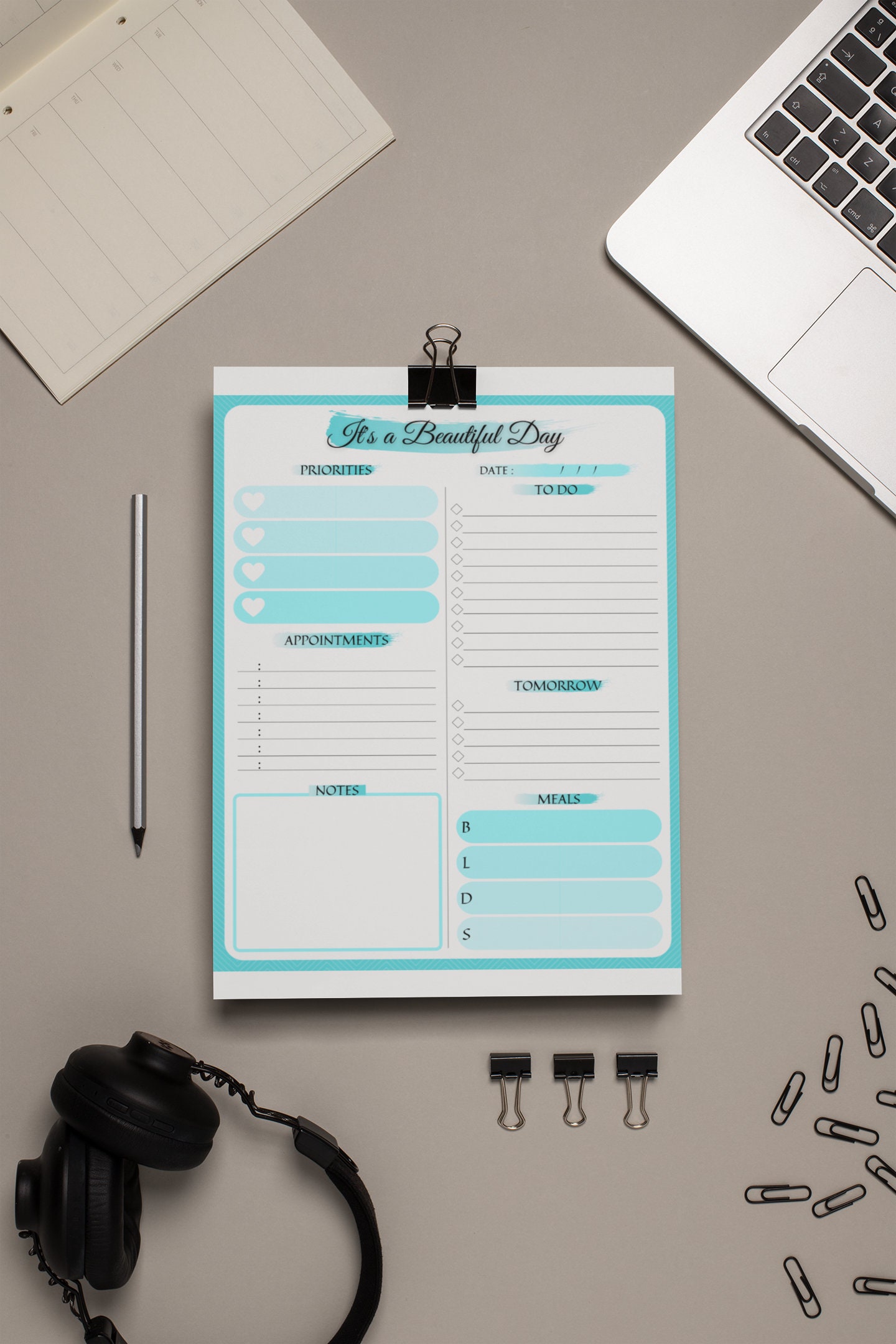 Daily Planner Printable, to Do List, Daily Schedule, Day Organizer ...