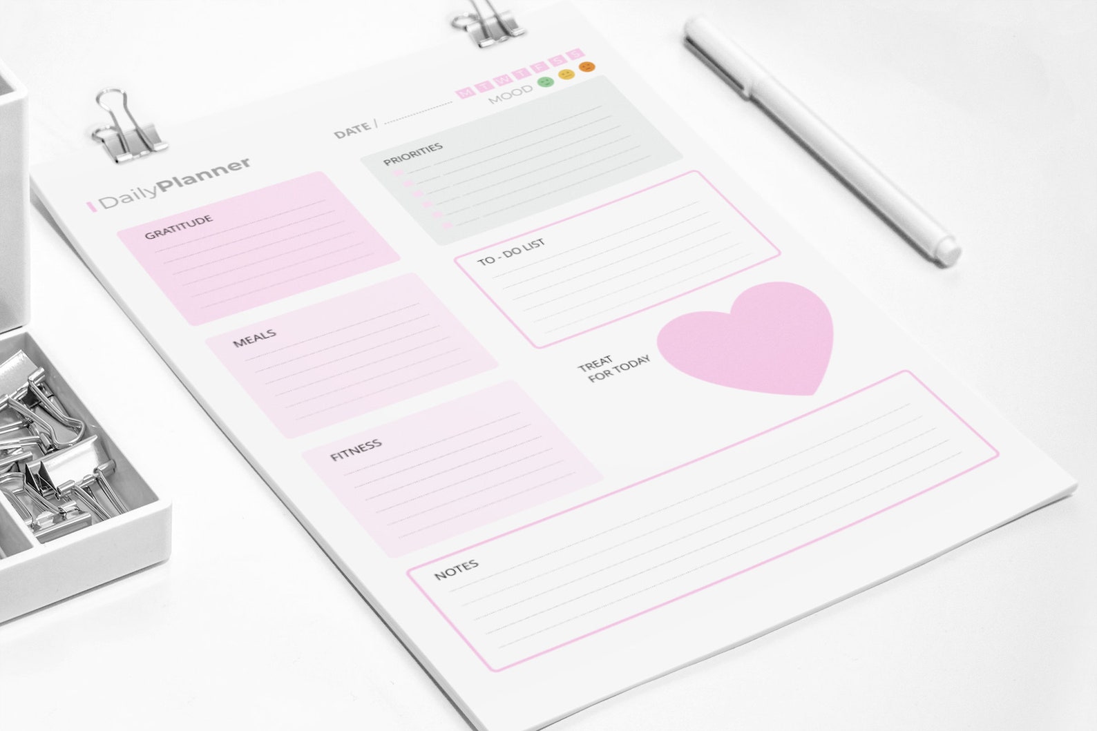 Day Week Planner Template Weekly Day Week Bundle Instant Download PDF ...