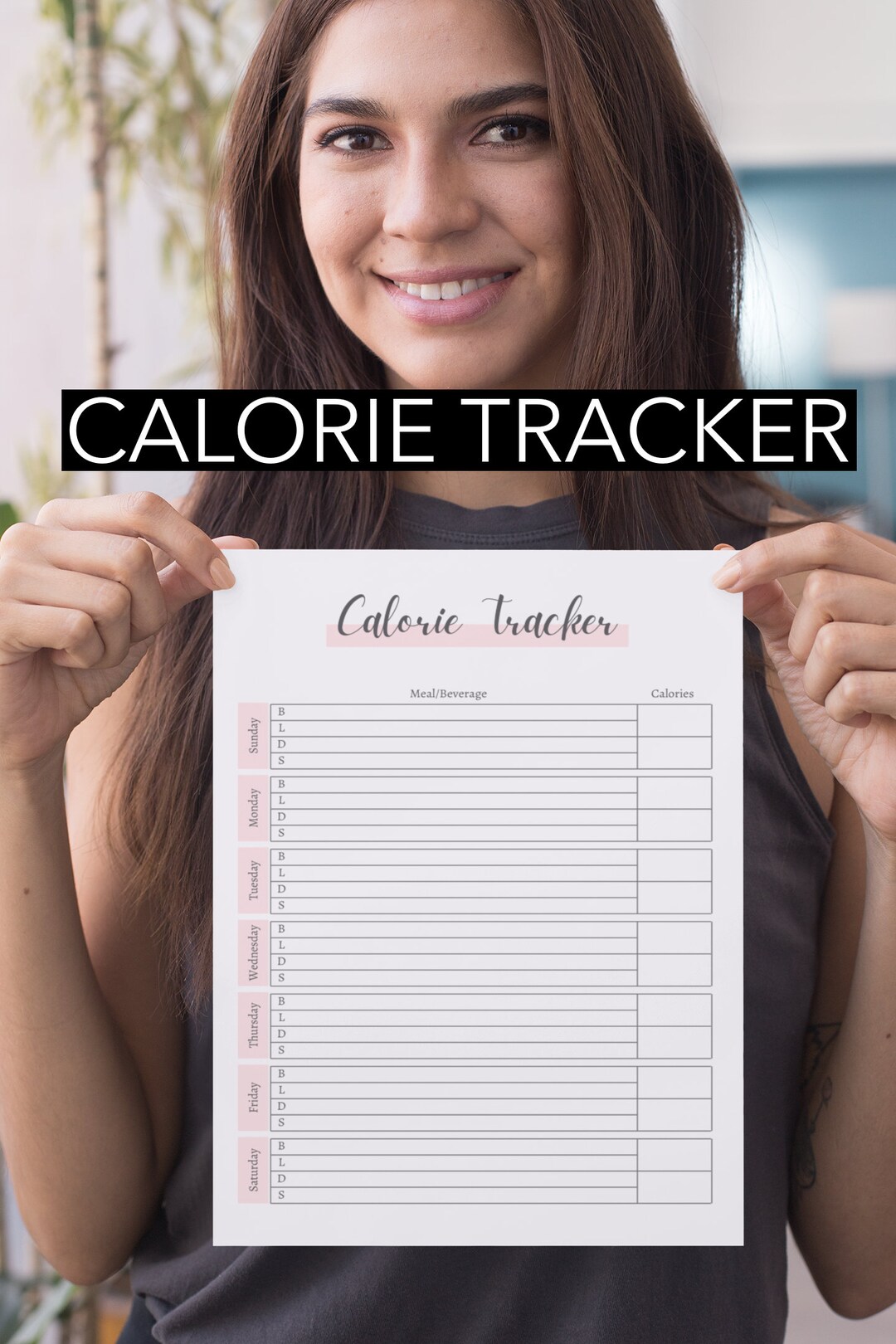 Calorie Tracker | Diet Log Schedule | Instant Download | PDF ...