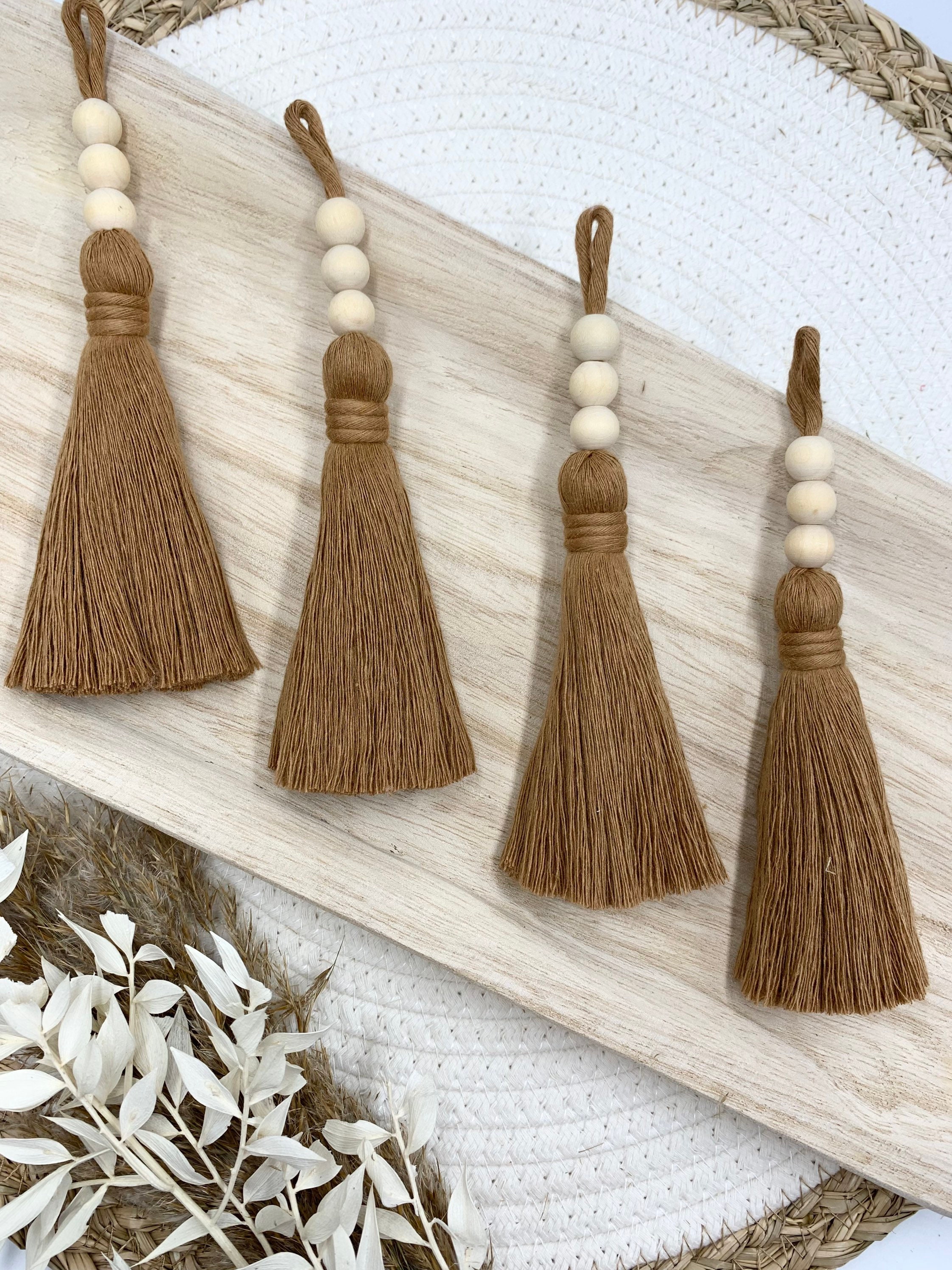 Makramee Deko Tassel Quaste im Boho Stil in vielen Farben - Etsy.de