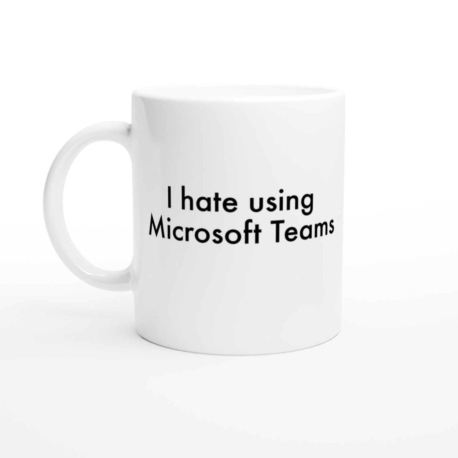 I Hate Using Microsoft Teams Funny Office Mug Zoom Meetings | Etsy