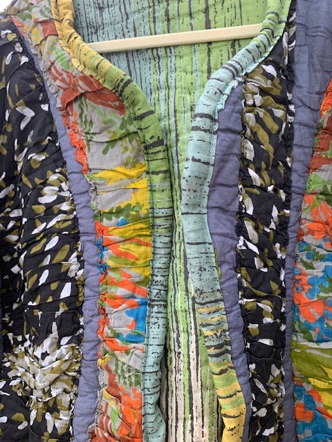 Quilt Coat, Coat Made From Quilt, Quilt Jacket, Multicolor Quilt Coat ...