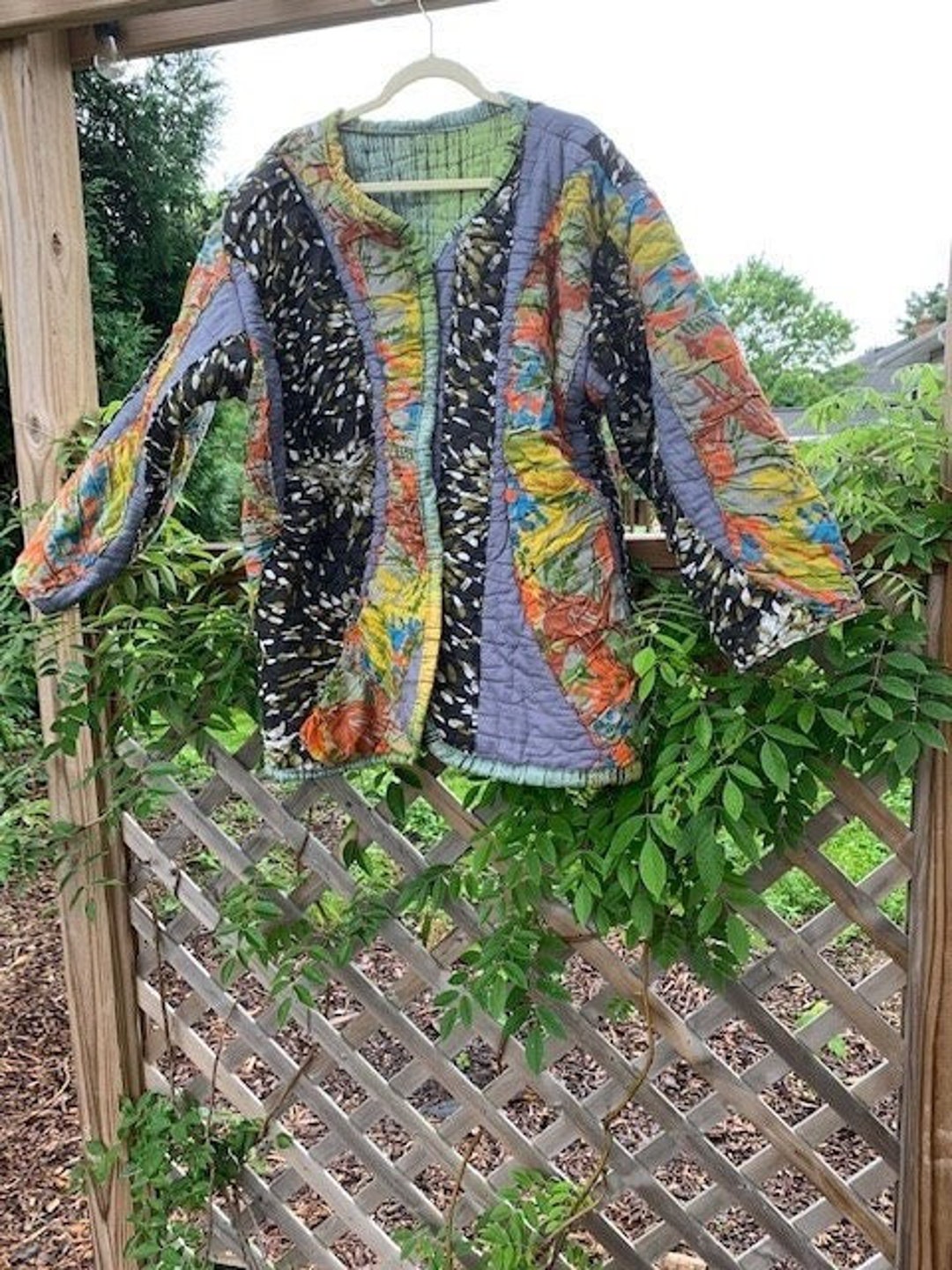 Quilt Coat, Coat Made From Quilt, Quilt Jacket, Multicolor Quilt Coat ...