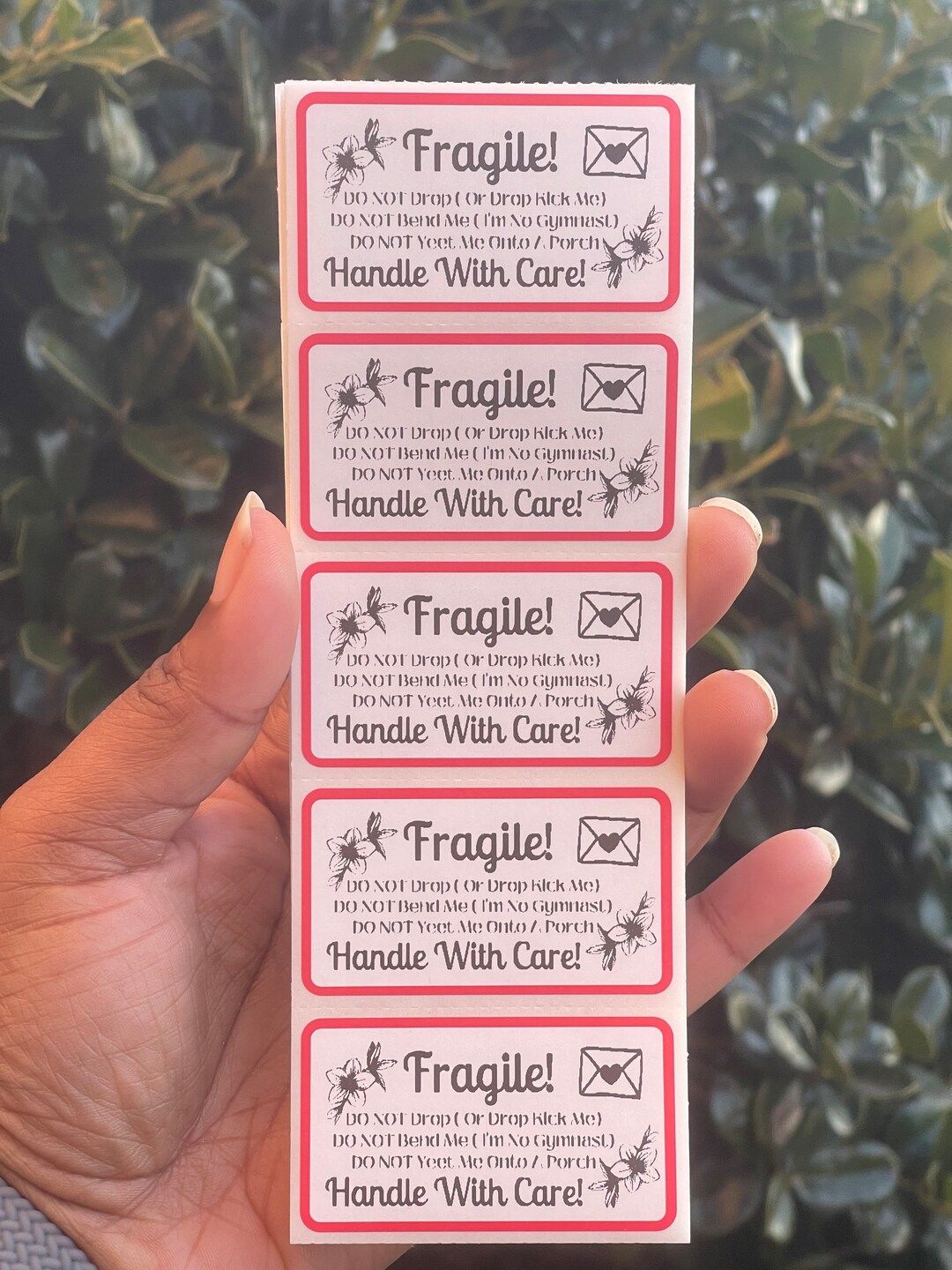 Custom Made Fragile Shipping Labels - Etsy