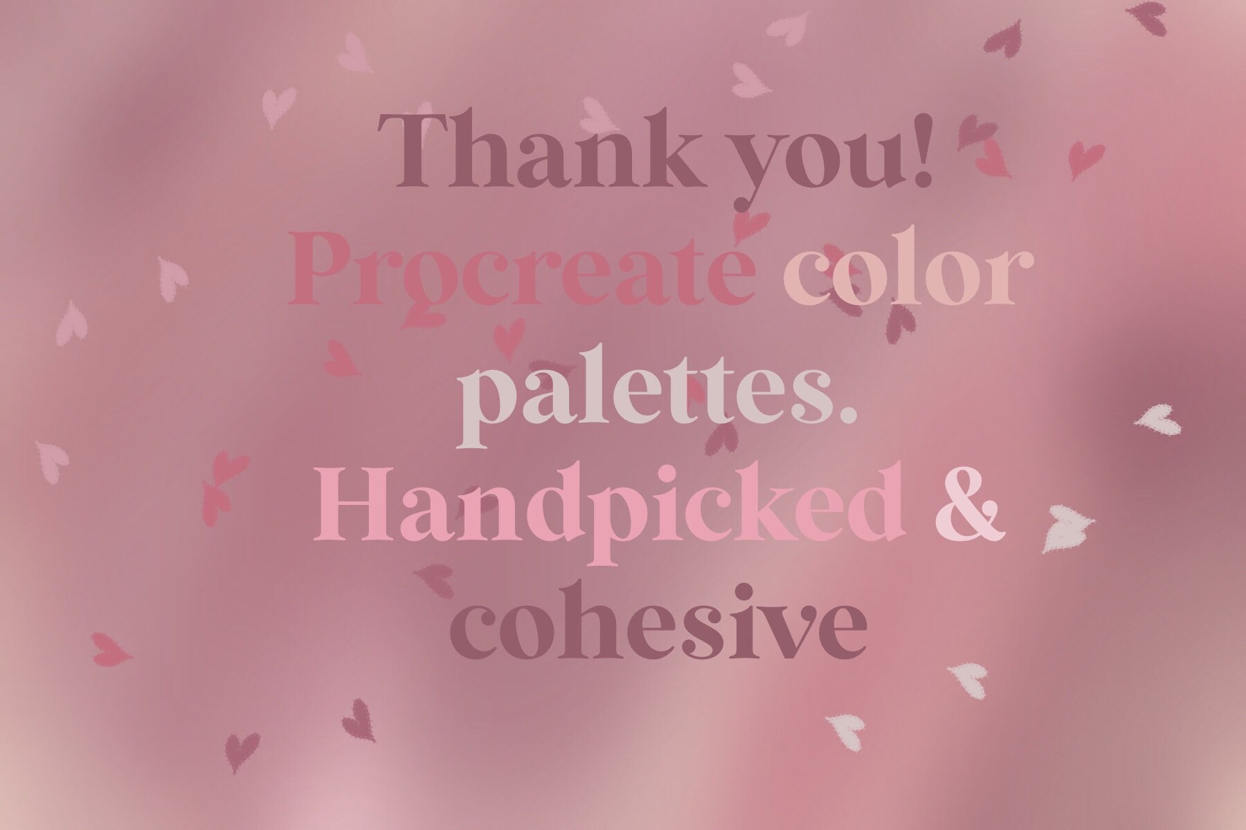 Dusty Pink Color Palette Color Palettes Procreate Color - Etsy