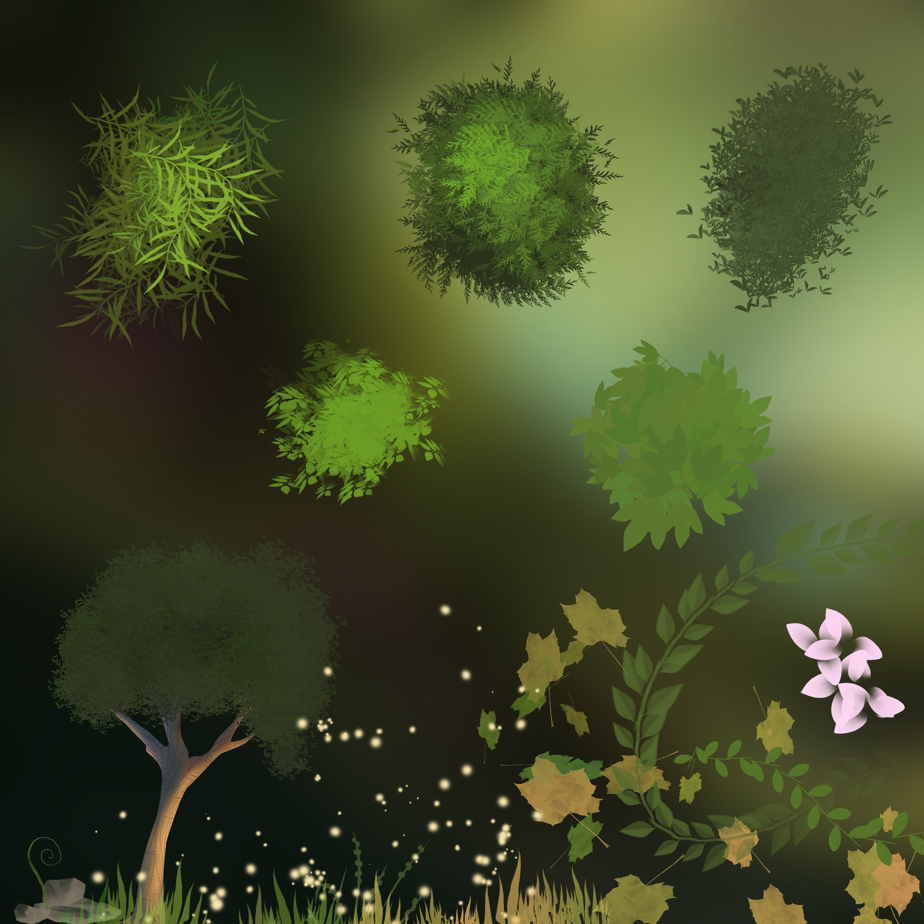 Nature Brush Set for Procreate - Etsy