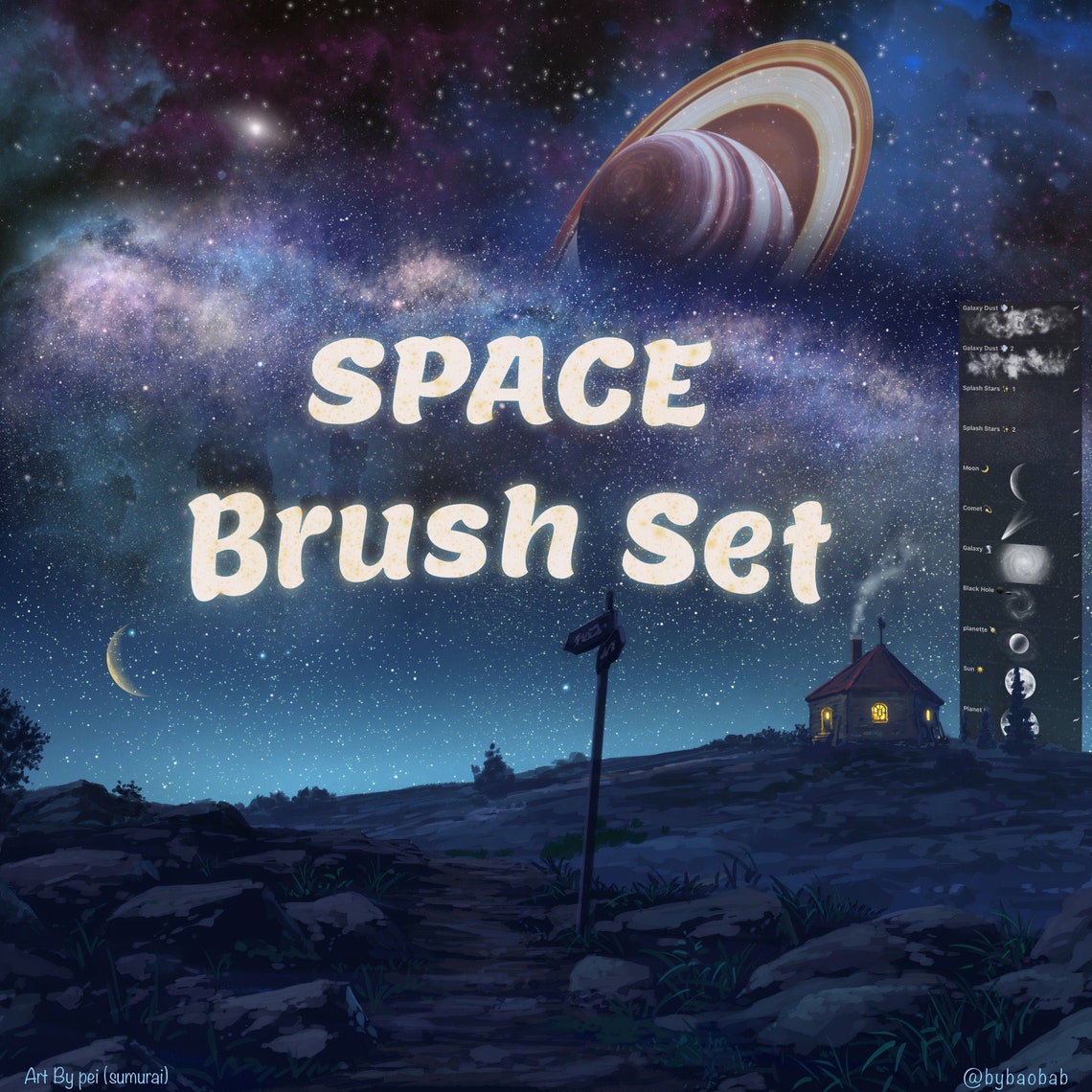 Space Brush Set for Procreate! - Etsy