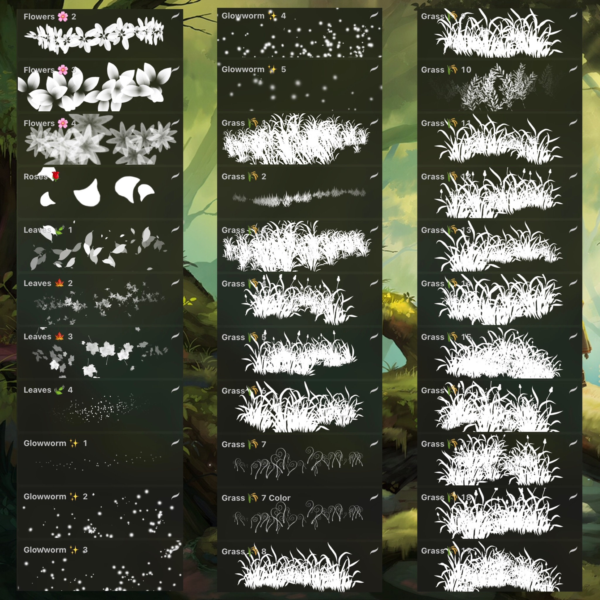 Nature Brush Set for Procreate - Etsy