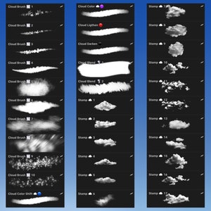 Clouds Brush Set for Procreate! - Etsy