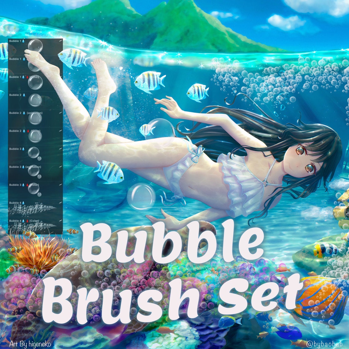 Bubble Brush Set for Procreate - Etsy