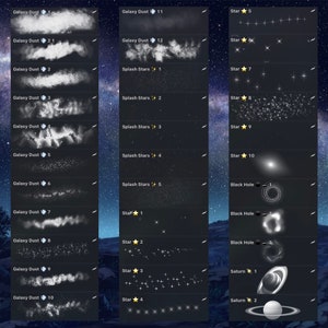 Space Brush Set for Procreate! - Etsy