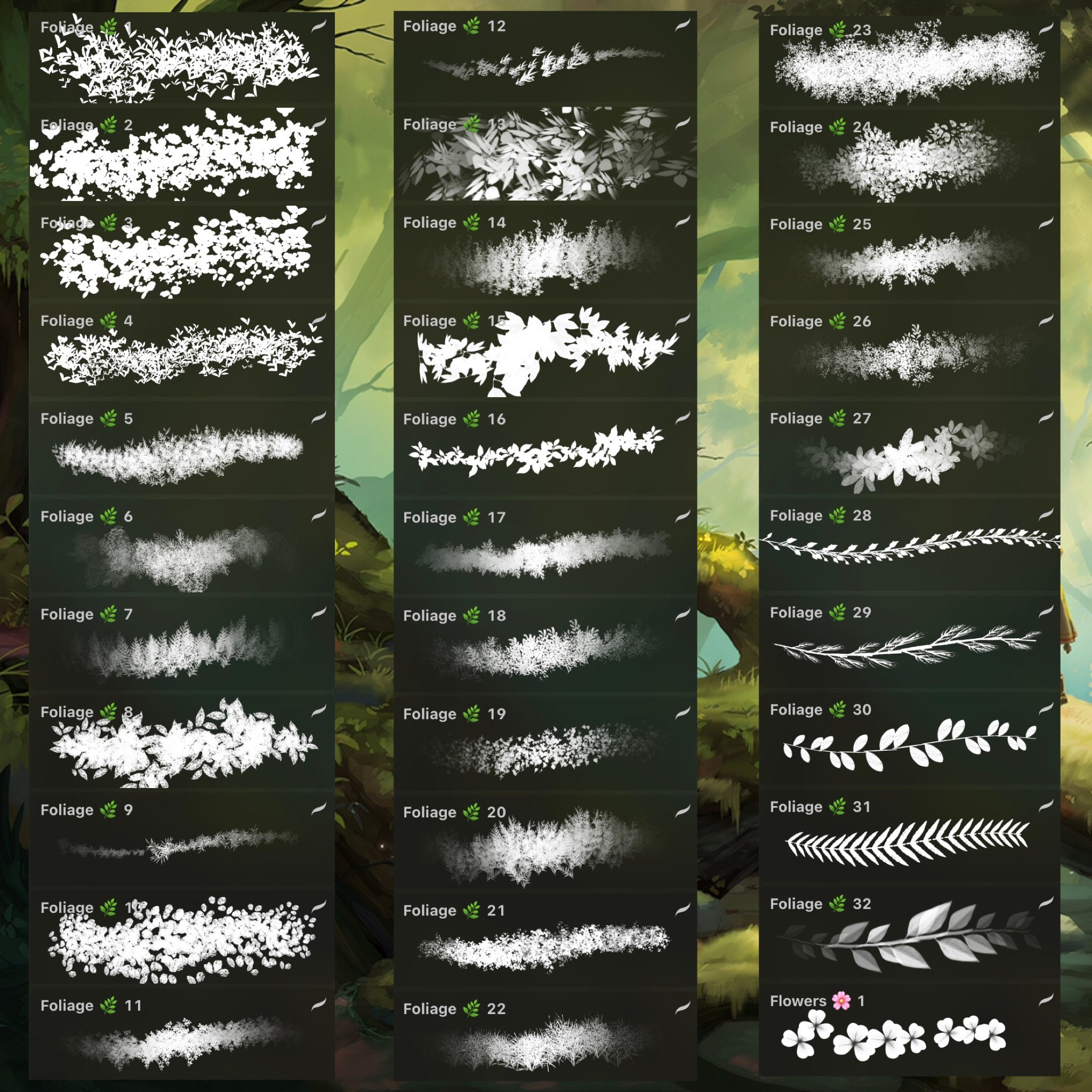Nature Brush Set for Procreate - Etsy