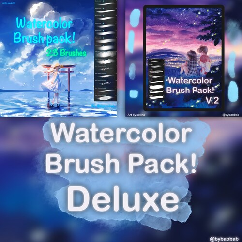 Watercolor Brush Pack for Procreate - Etsy