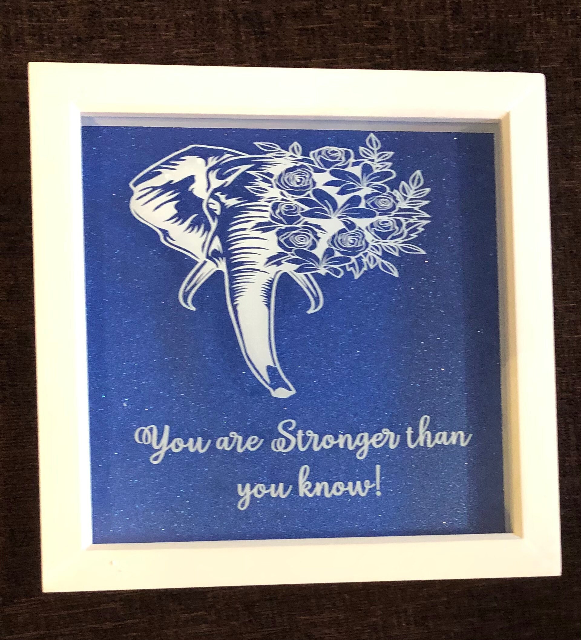 White Elephant Shadow Box - Etsy UK