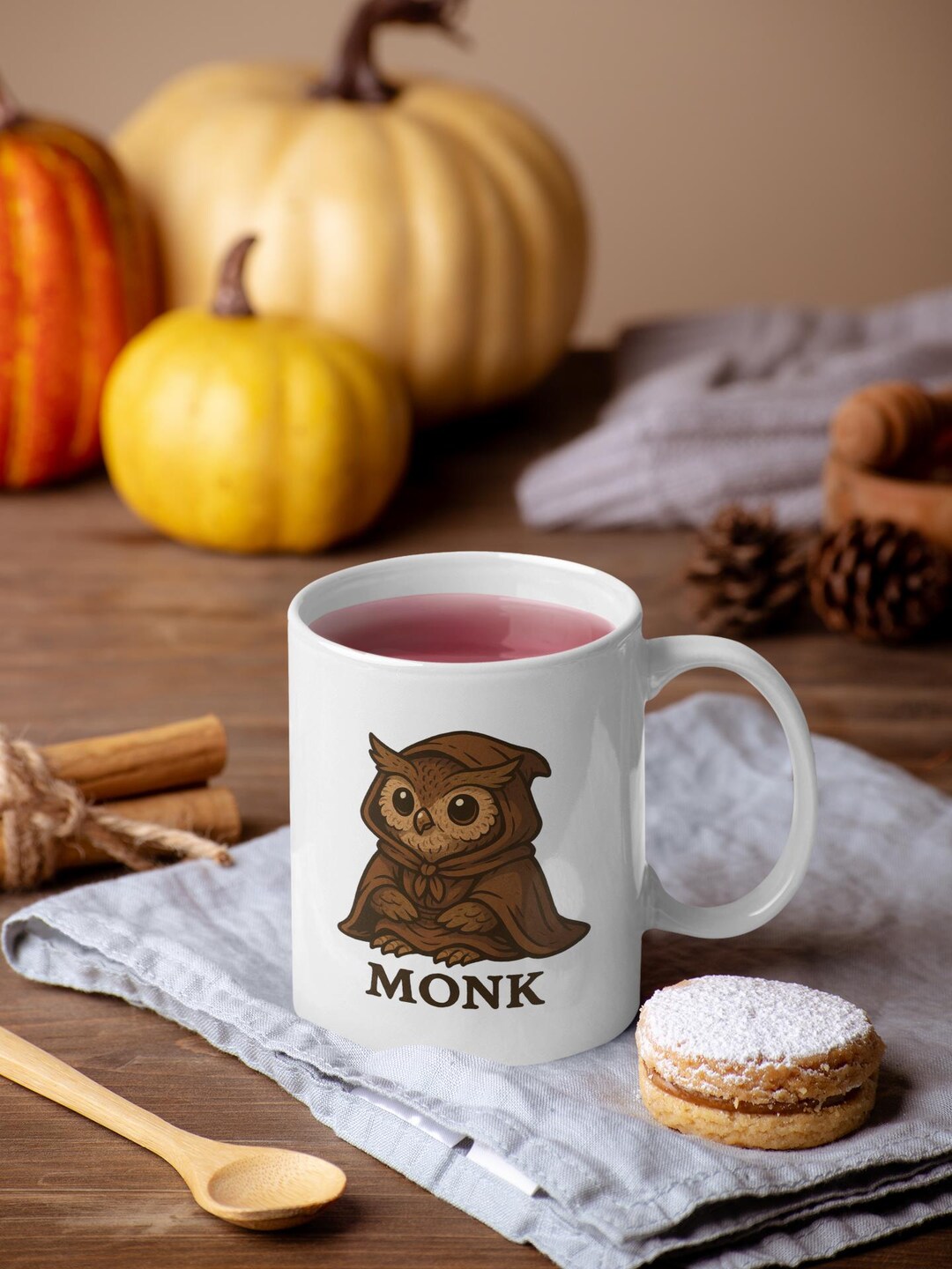 Monk Owl RPG Mug, Dungeons and Dragons, Fantasy Gaming Gift - Etsy