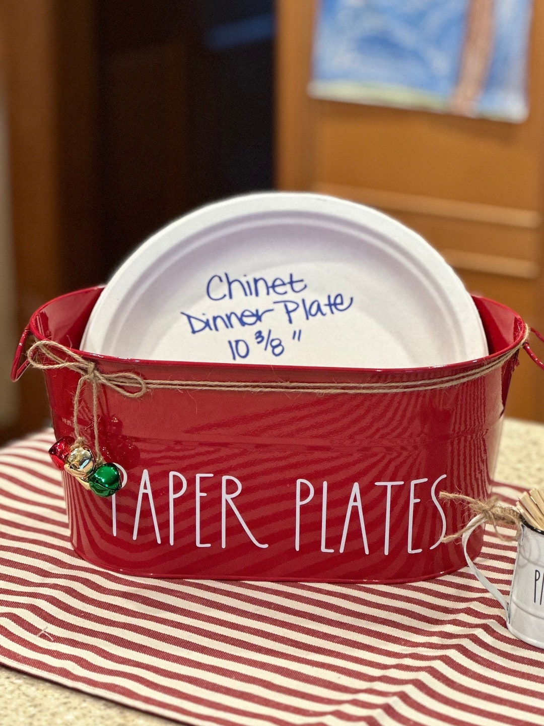 Galvanized Metal Paper Plate Holder: Rustic Farmhouse Holiday Edition ...
