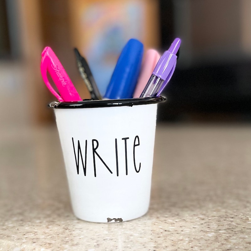 Rustic Pencil Holder - Etsy