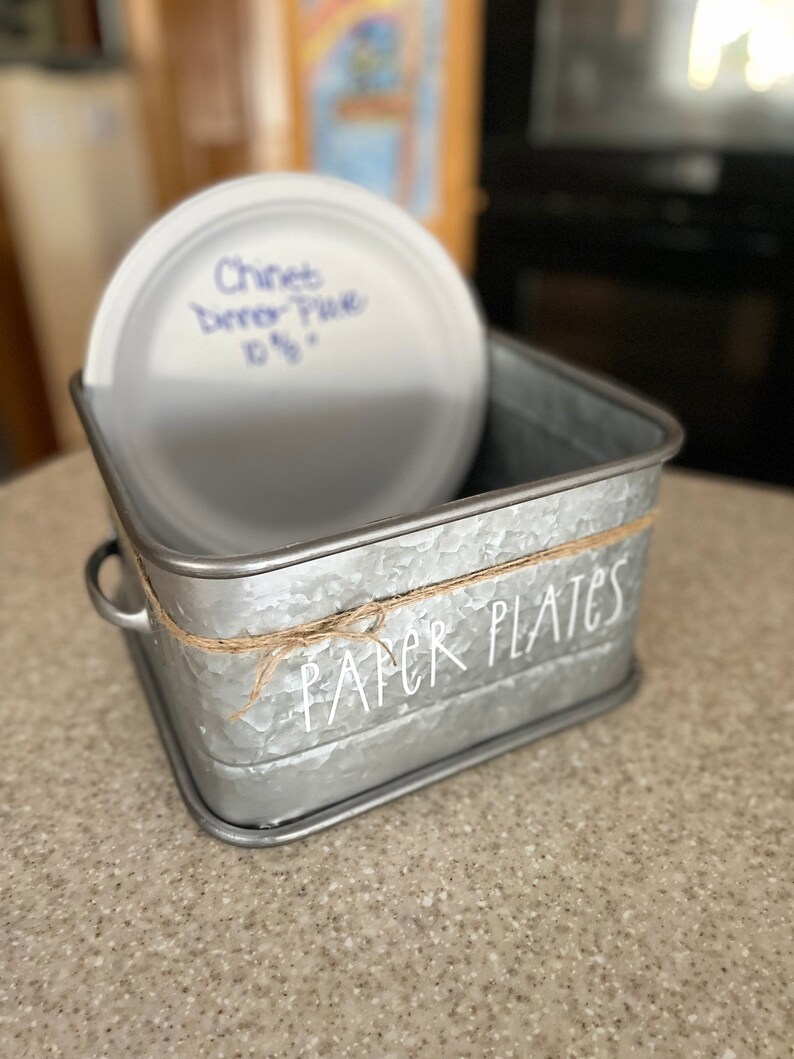 Farmhouse Rustic Country Kitchen Paper Plate Holder - Etsy