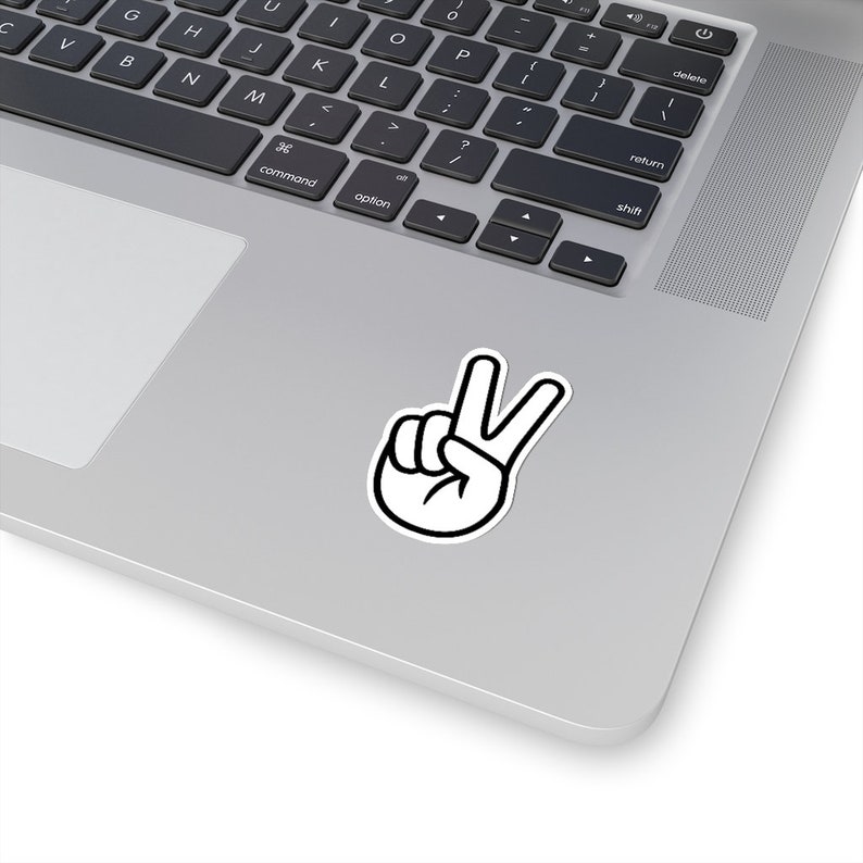 Hand Peace Sign Sticker V Sign Hand Gesture Sticker Hand | Etsy