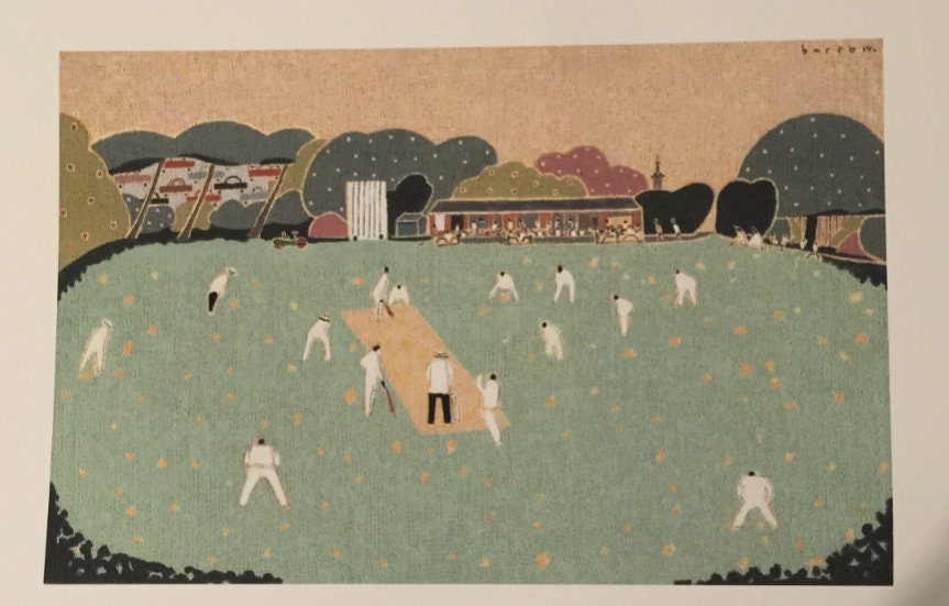 Giclée Limited Edition Prints: Cricket at the Park - Etsy