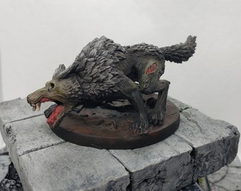 Dnd Wolf Miniature | Etsy