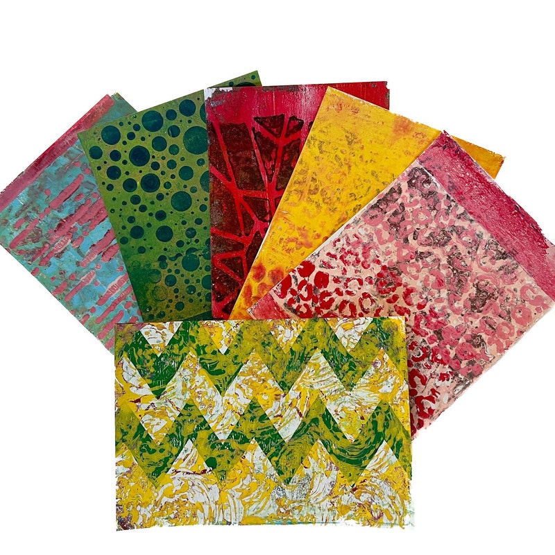 Monoprint Art - Etsy