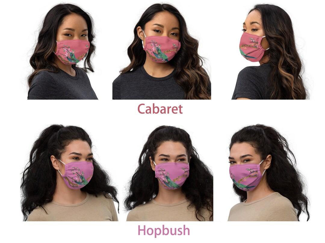 Hummingbird Mask,men Women Unisex Mask, Watercolor Face Mask, Washable ...