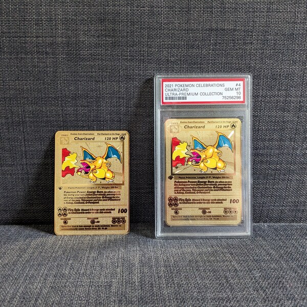Fake Charizard 1st Edition Card - Etsy